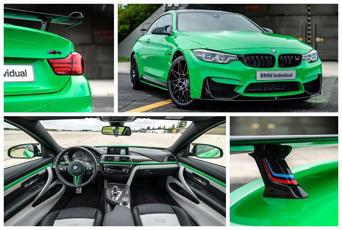 BMW M Colours Vol. 5 - the BMW M4 in Signal Green and Purple Silk
