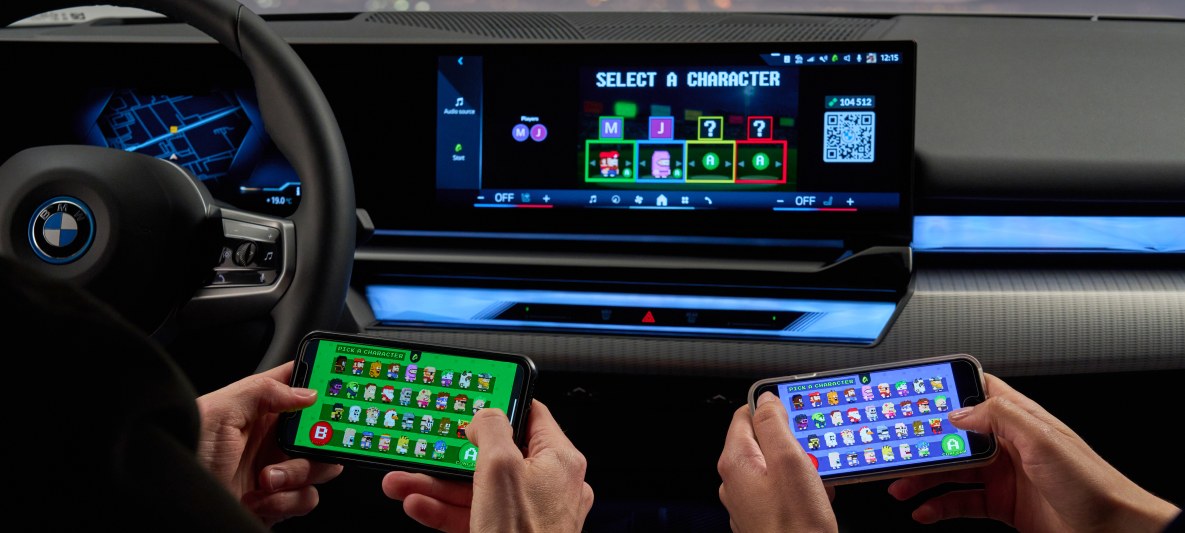 In-Car-Games in the new BMW i5