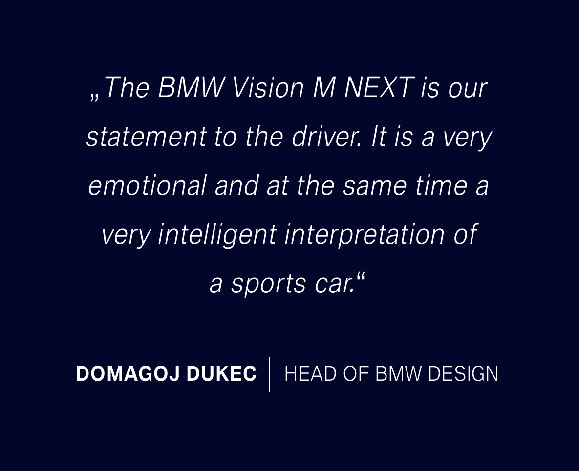 The design of the BMW Vision M NEXT